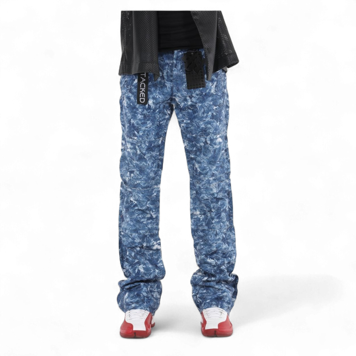 Hidden Treasures Blue Waves Tapestry Panel Stacked Pants – Bouchards