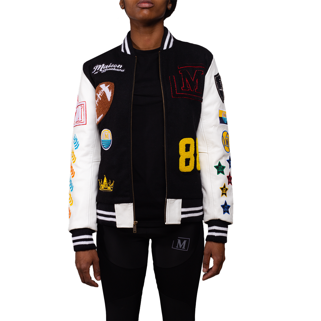 MDB Brand Women's Varsity Letterman V2 Jacket - Black – Bouchards